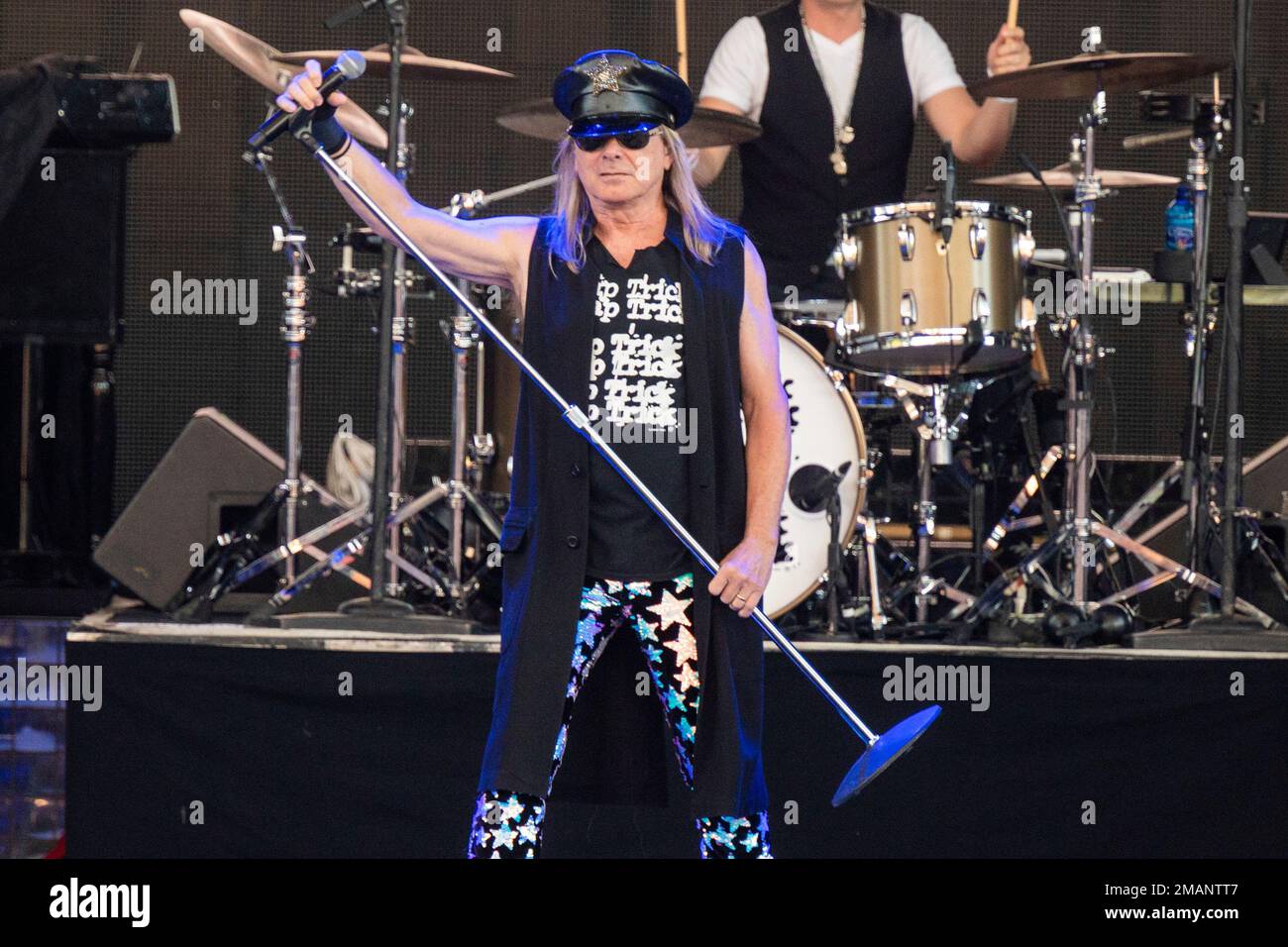 Robin Zander of Cheap Trick performs at Ameris Bank Amphitheatre on ...