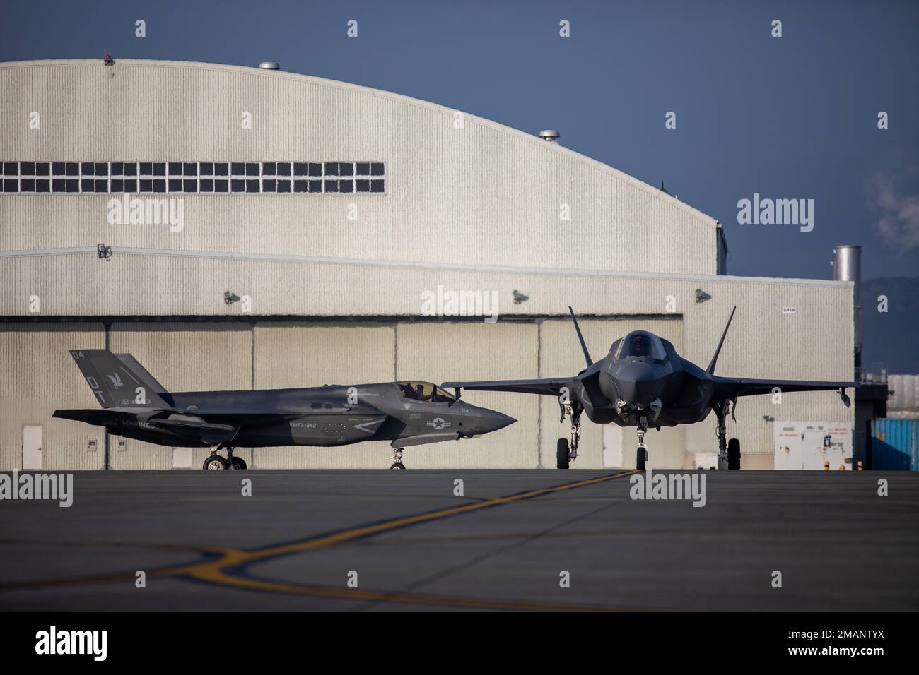 U.S. Marine Corps F-35B Lightning II aircraft with Marine Fighter ...