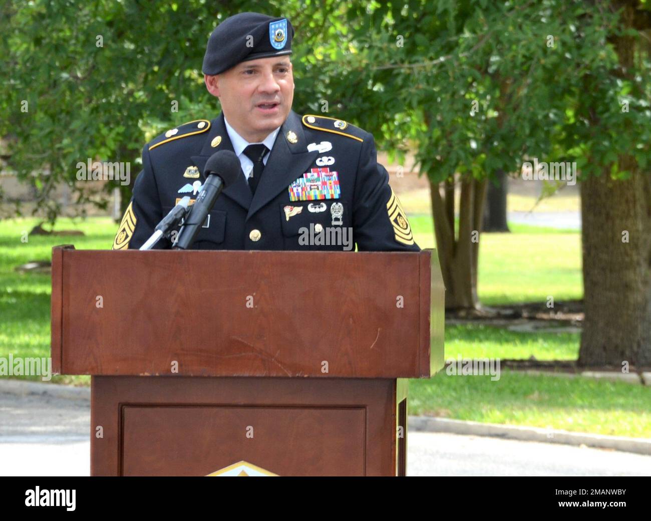 Command Sgt. Maj. Jason Gusman assumed the senior enlisted leader ...