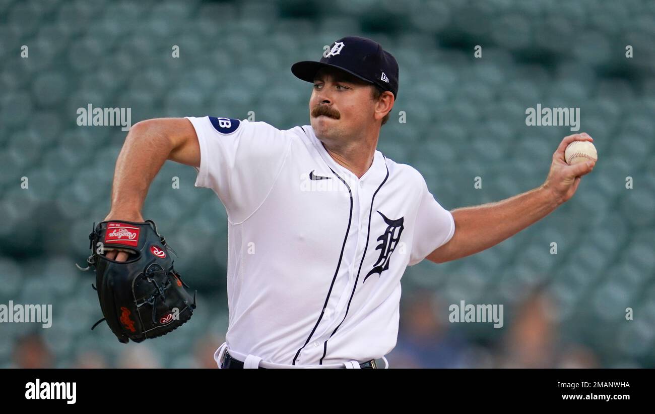 Detroit Tigers pitcher Tyler Alexander throws against the Seattle ...
