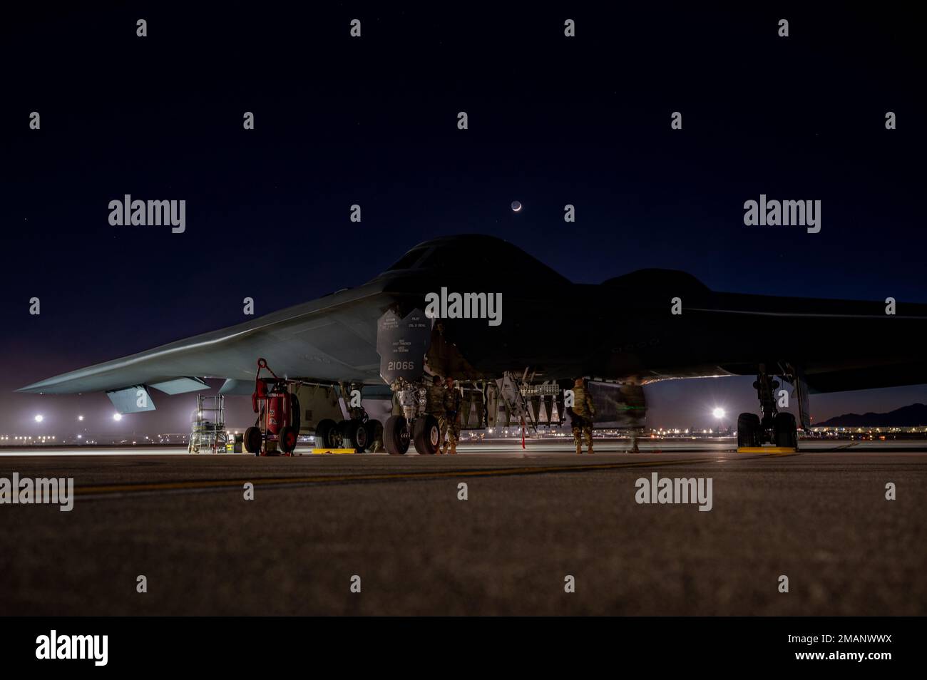 A B-2 Spirit stealth bomber, assigned to Whiteman Air Force Base ...