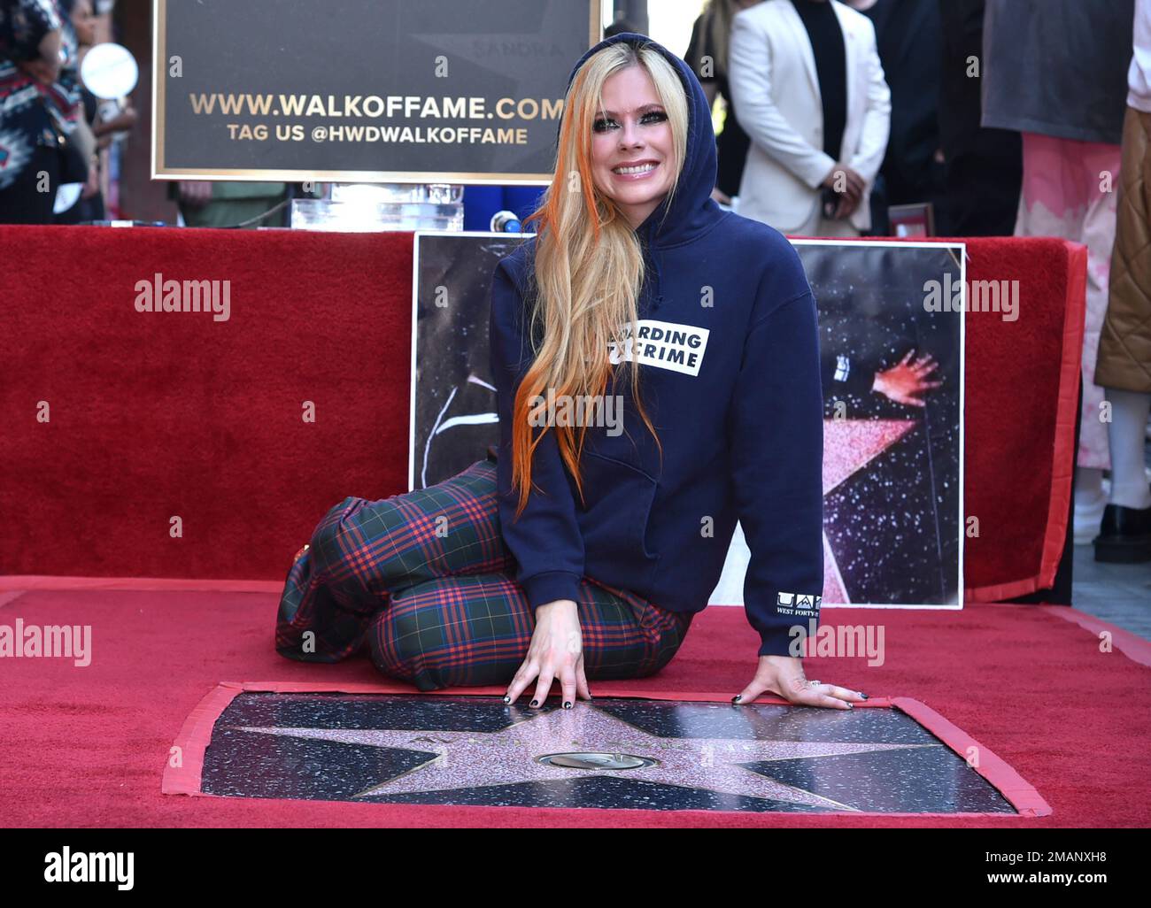 Singer Avril Lavigne, known for her hits "Complicated" and "I'm with ...