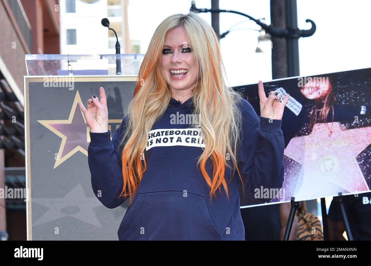 Singer Avril Lavigne, known for her hits "Complicated" and "I'm with ...