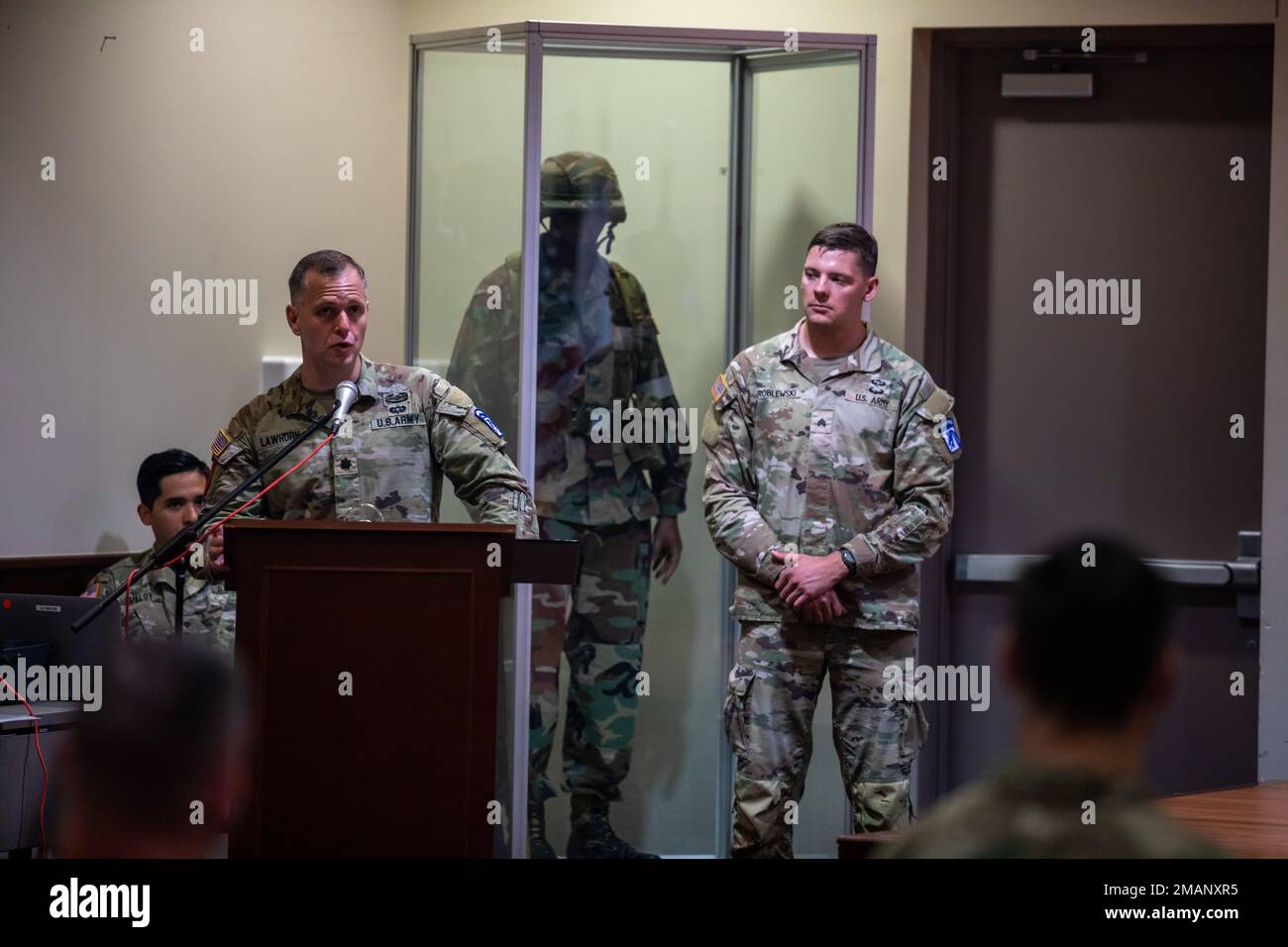Lt. Col. Jeremy Lawhorn, commander, Headquarters and Headquarters ...