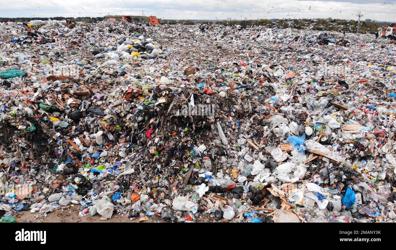 Large landfill near the metropolis. View from the drone Stock Photo - Alamy