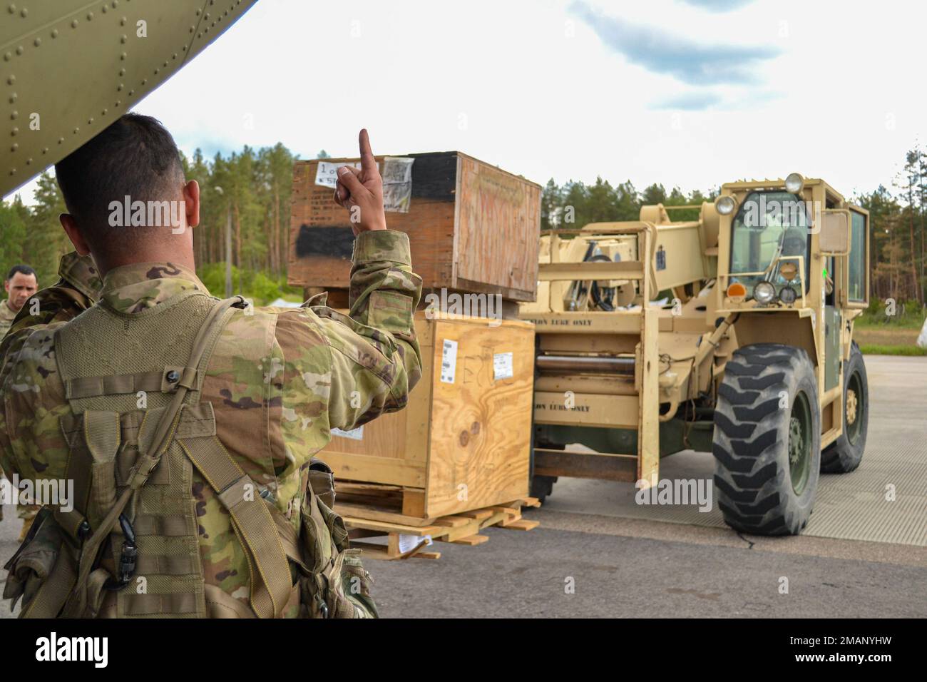 U.S. Soldiers with the 64th Brigade Support Battalion, 3rd Armored ...