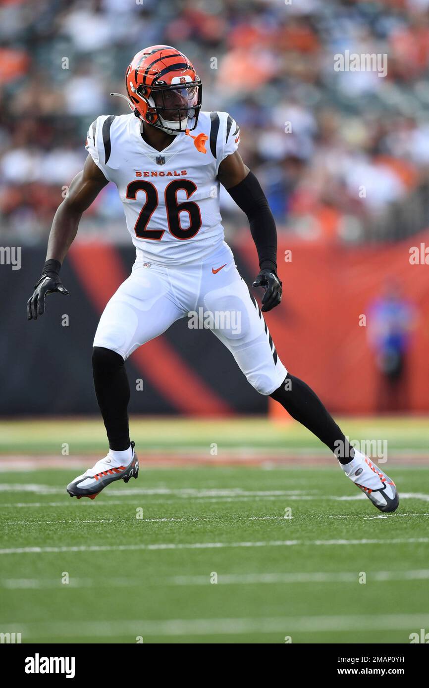 Cincinnati Bengals safety Tycen Anderson (26) runs for the play during ...