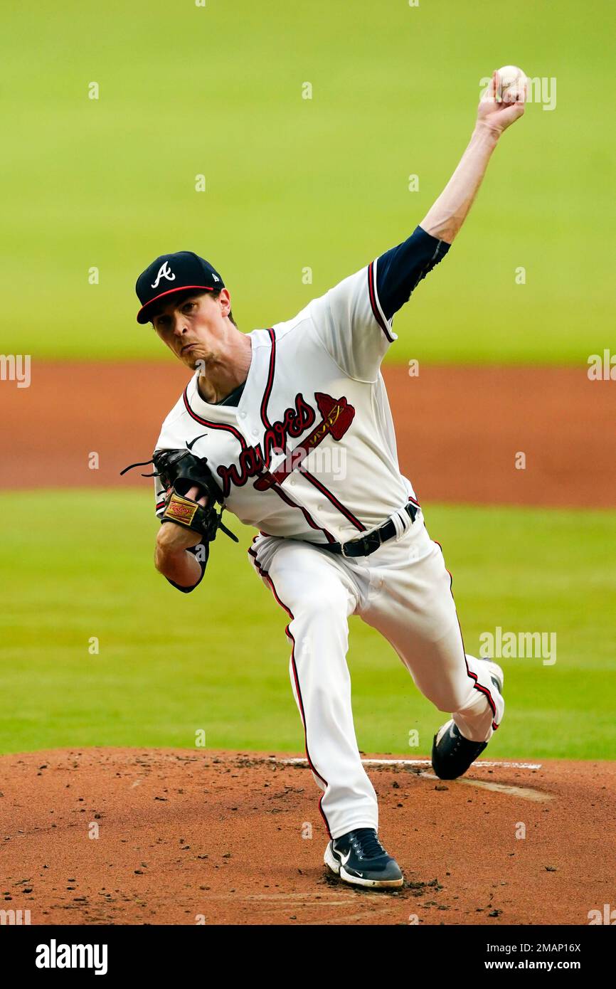 Atlanta Braves starting pitcher Max Fried (54) against the Colorado ...