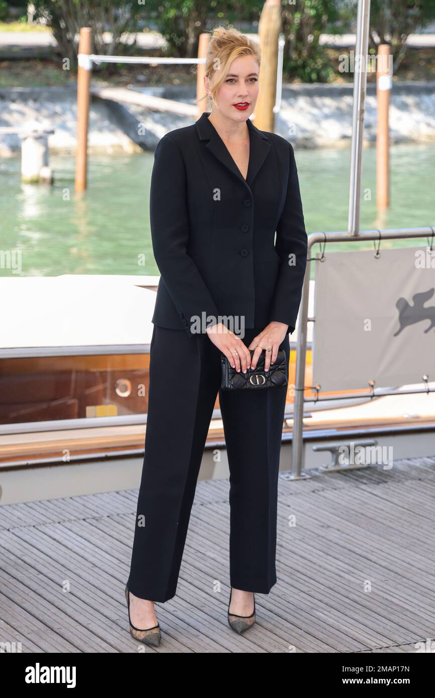 Greta Gerwig poses for photographers upon arrival for the photo call of ...