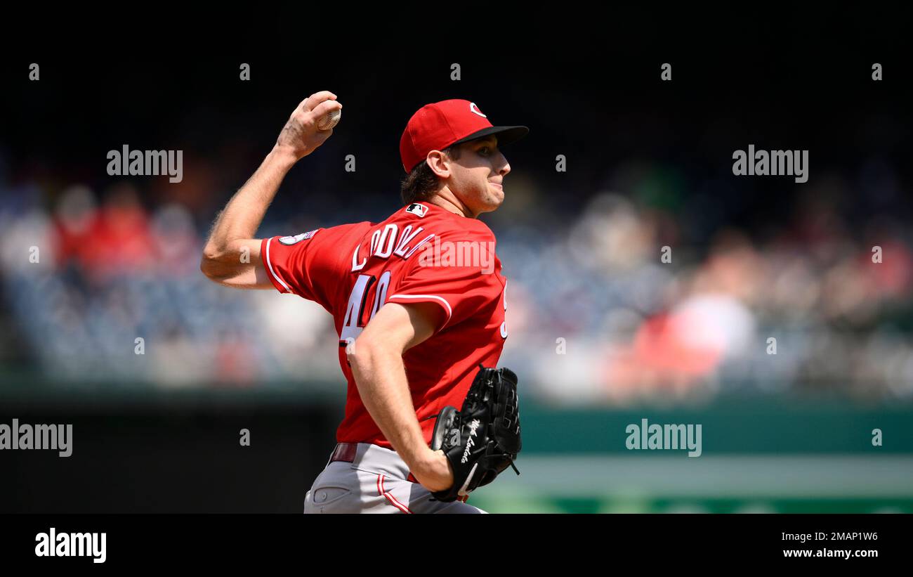 Cincinnati Reds starting pitcher Nick Lodolo (40) in action during a ...