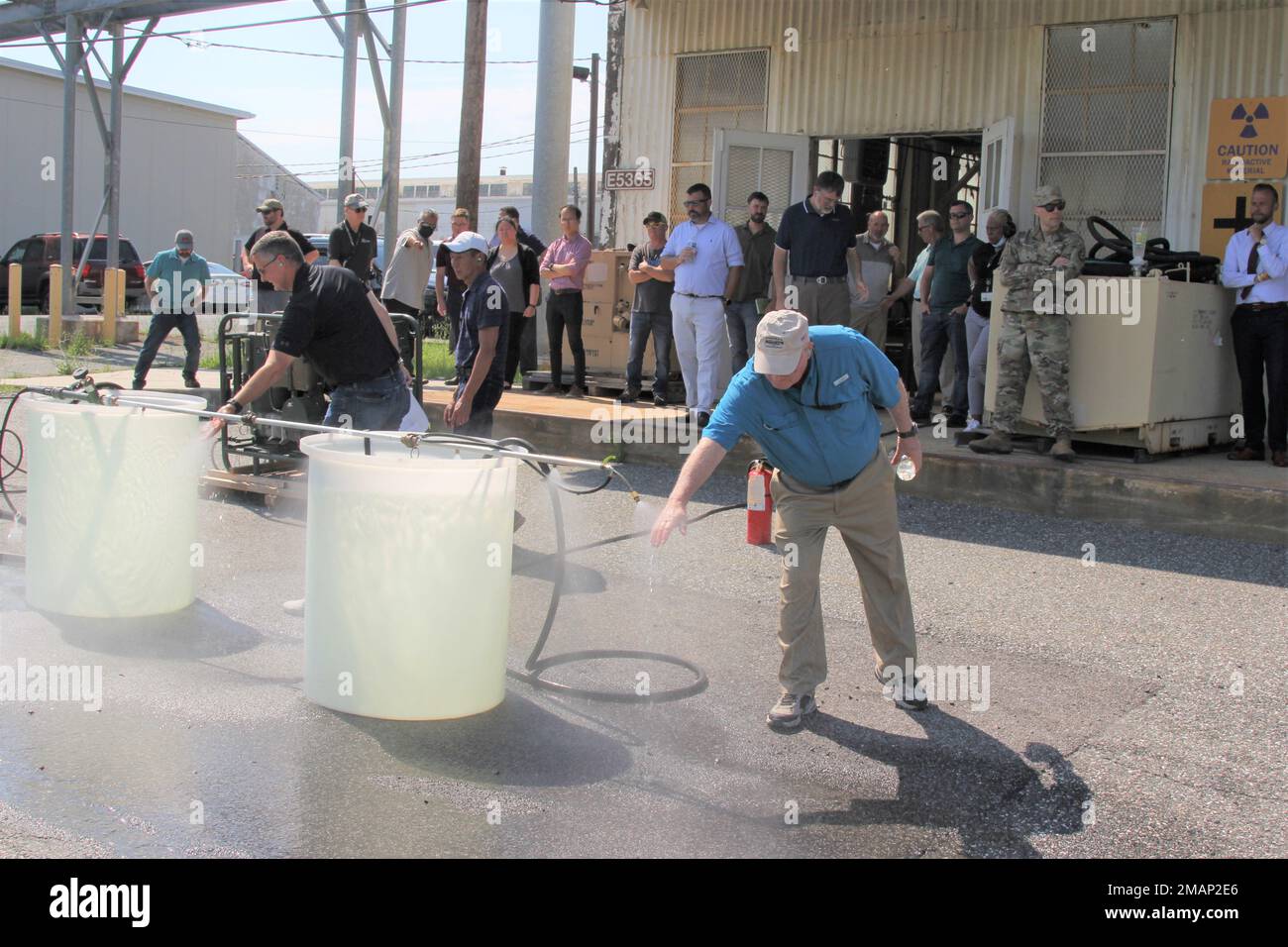 David Glynn and Mike Cress, DEVCOM CBC liaison officers to the Maneuver ...
