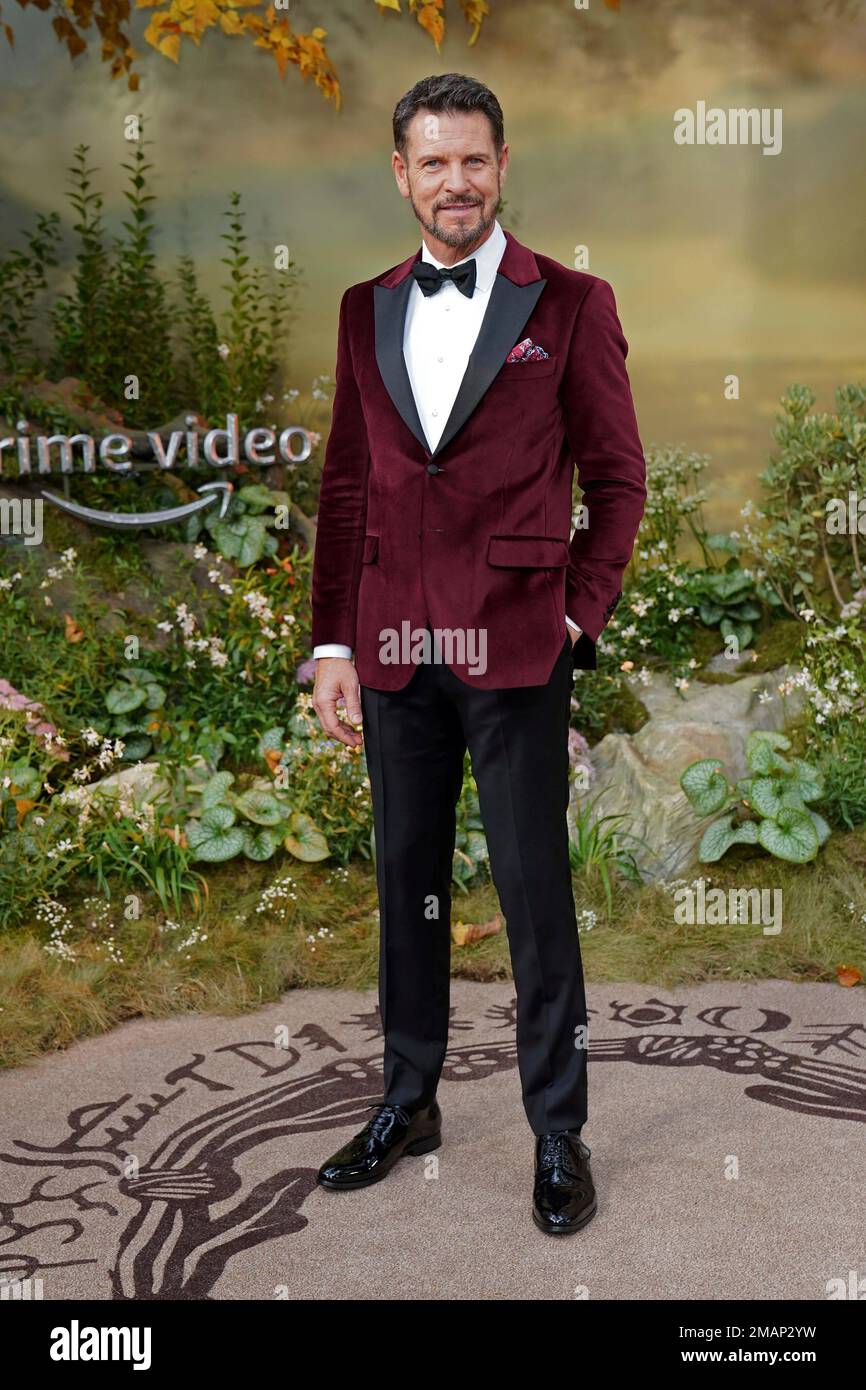 Lloyd Owen poses for photographers upon their arrival for the world ...