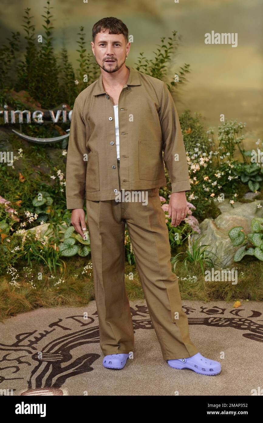 Augustus Prew poses for photographers upon arrival for the world ...