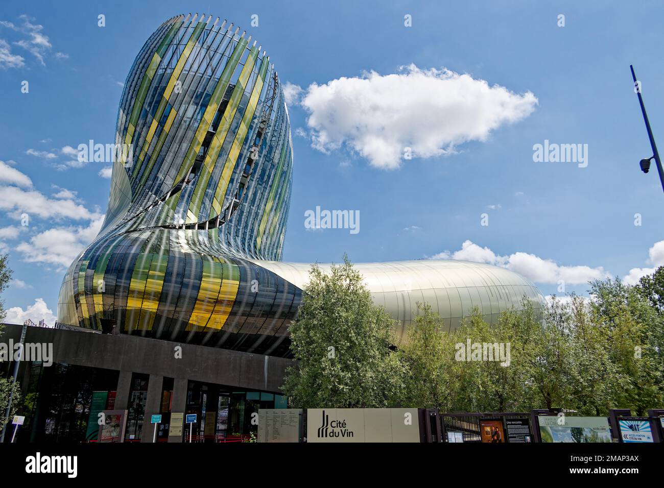 La Cité du Vin, a High-tech wine museum in a curved aluminium & glass ...