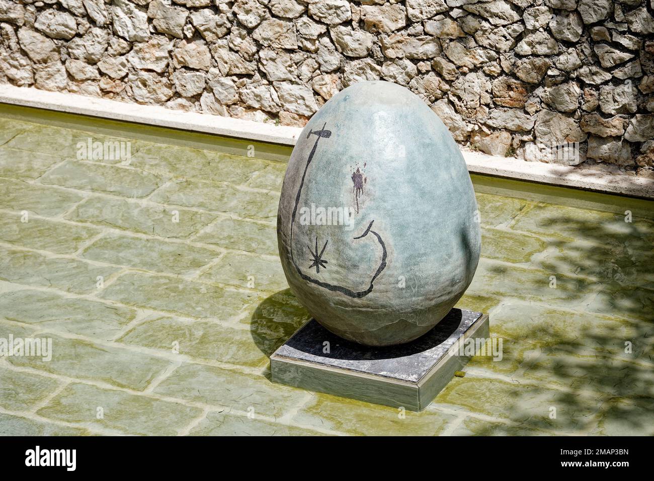 “L'Œuf” (The Egg) by Joan Miró exhibited in the Fondation Maeght, Saint ...