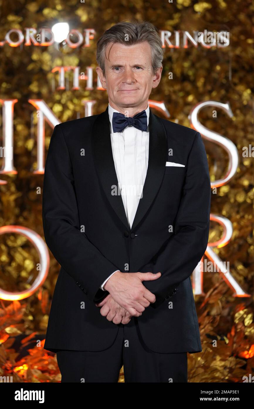 Charles Edwards poses for photographers upon arrival at the afterparty ...