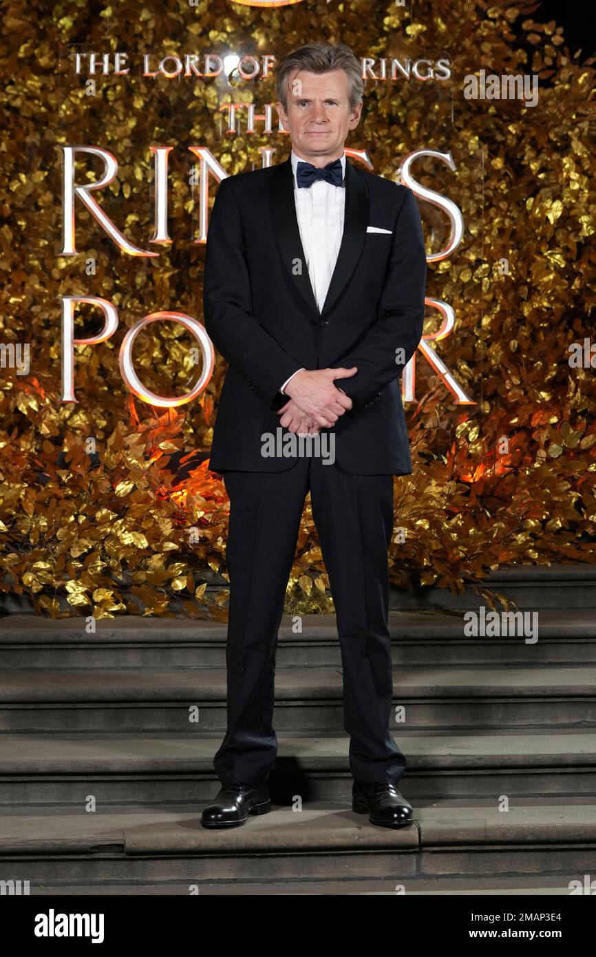 Charles Edwards poses for photographers upon arrival at the afterparty ...