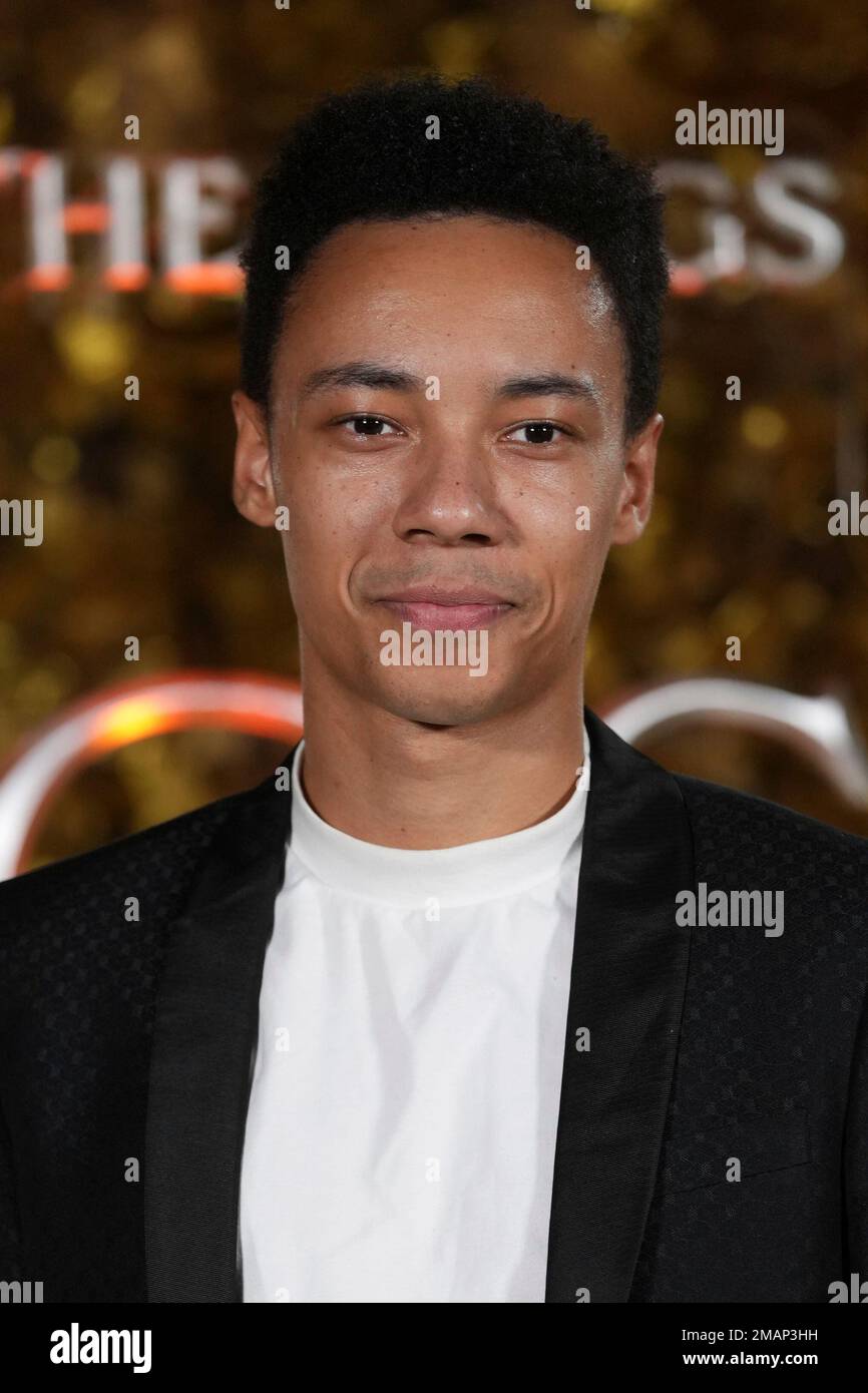 Kit Young poses for photographers upon arrival at the afterparty of the ...