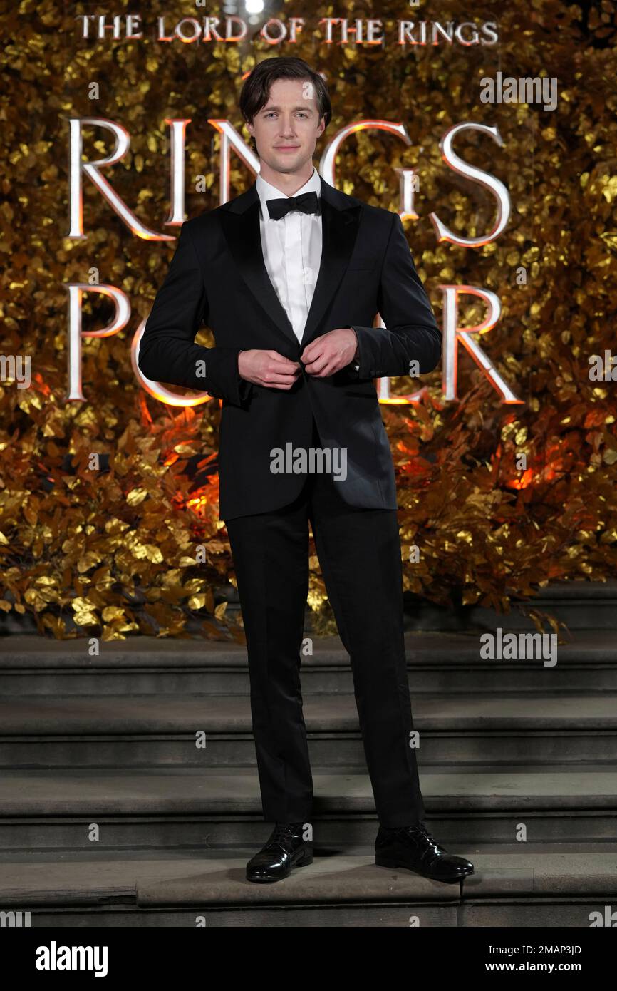 Leon Wadham poses for photographers upon arrival at the afterparty of ...