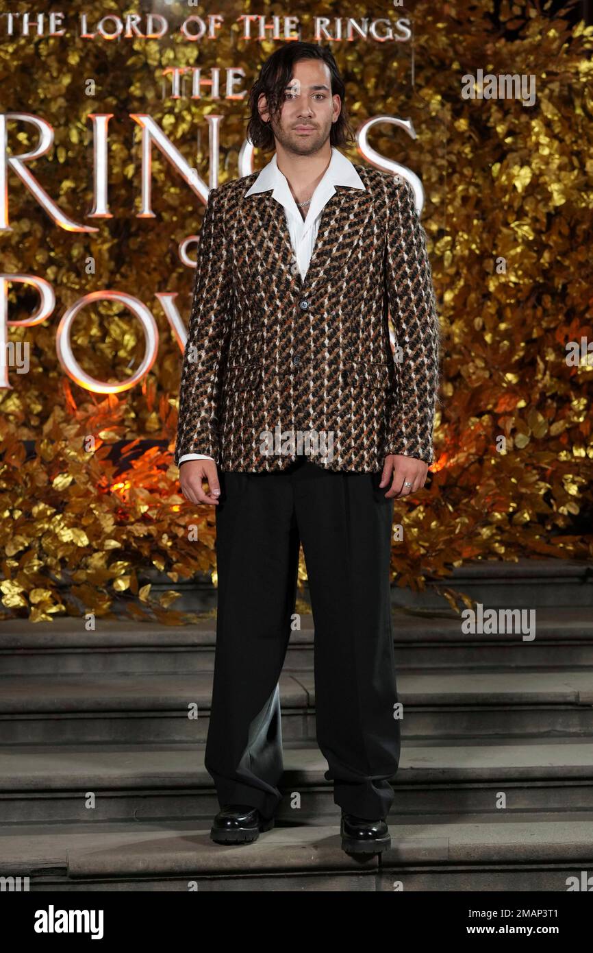 Maxim Baldry poses for photographers upon arrival at the afterparty of ...