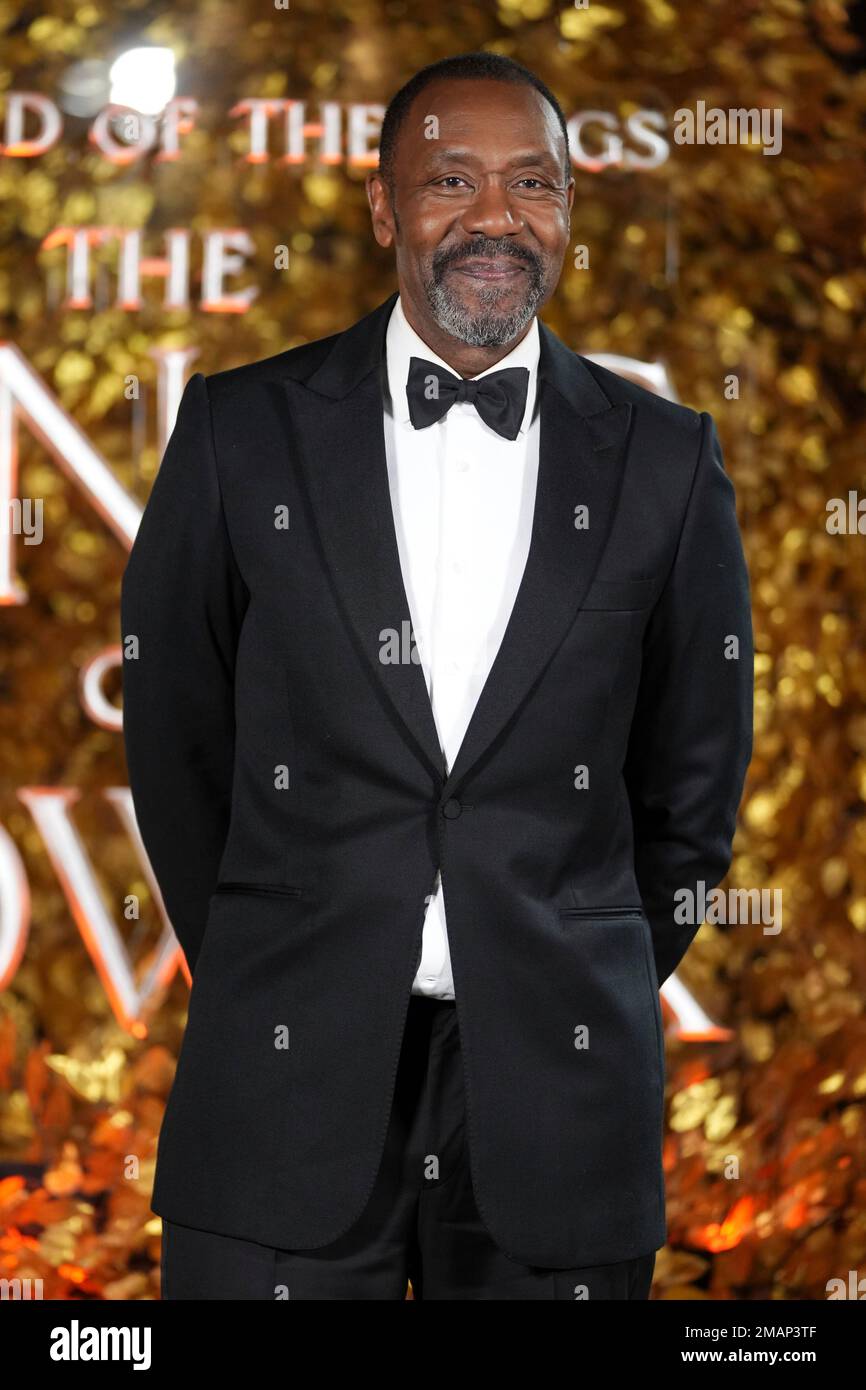Lenny Henry poses for photographers upon arrival at the afterparty of ...