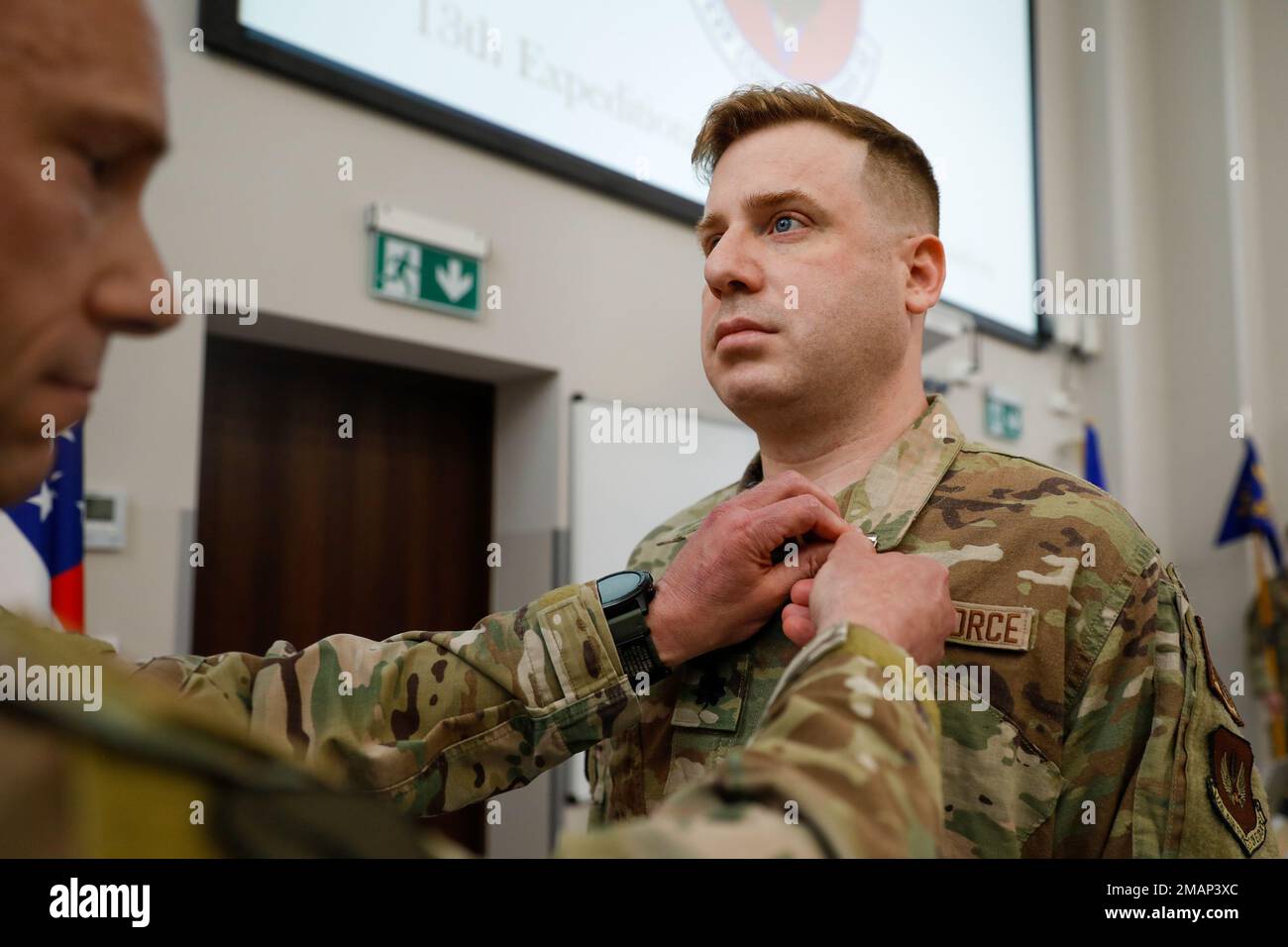 U.S. Air Force Col. Justin Dupuis, commander of the 4th Air Support ...