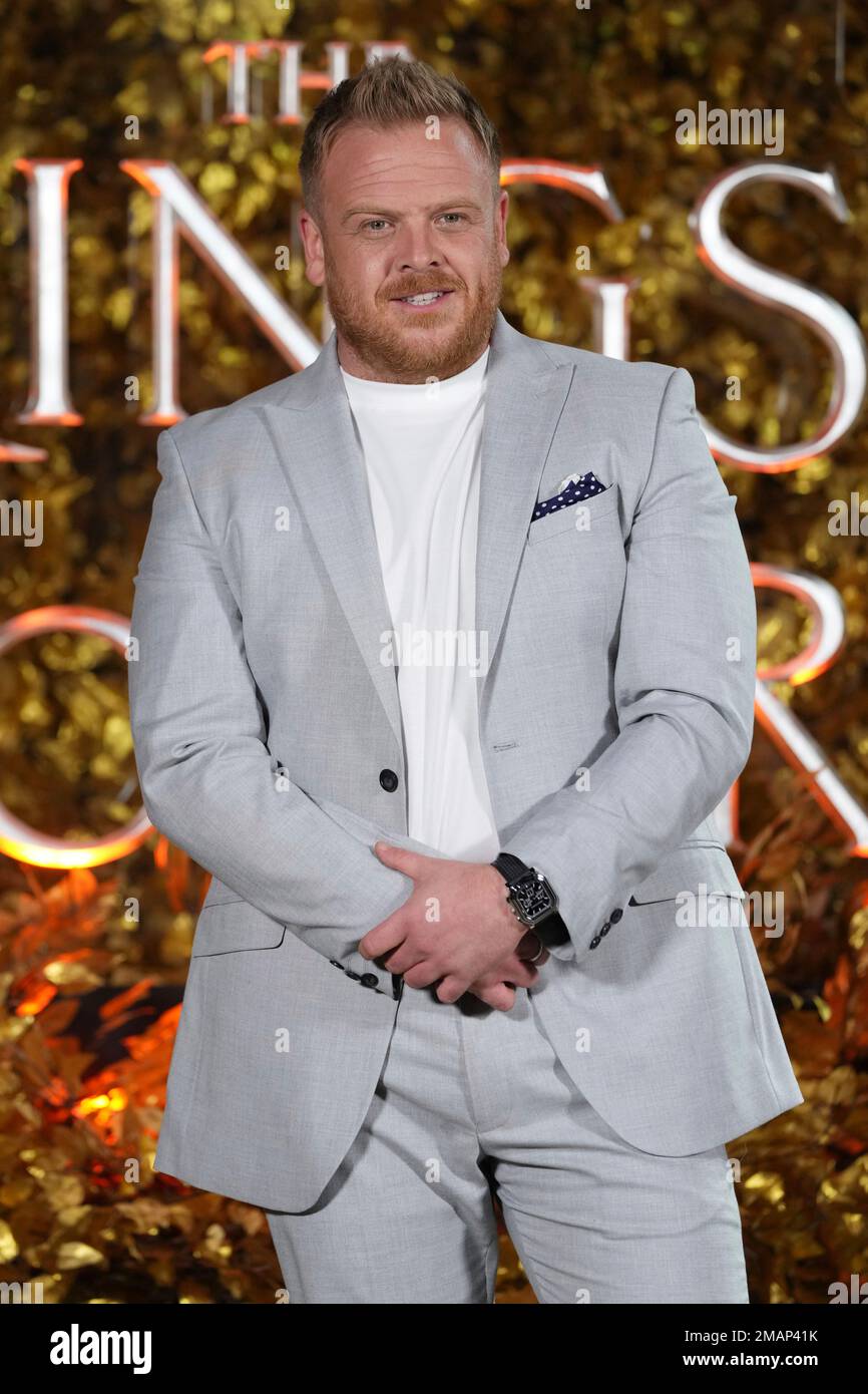 Owain Arthur poses for photographers upon arrival at the afterparty of the TV Series 'The Lord ...