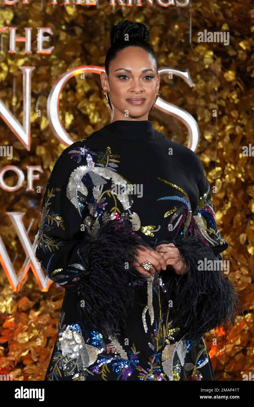 Cynthia Addai-Robinson poses for photographers upon arrival at the ...