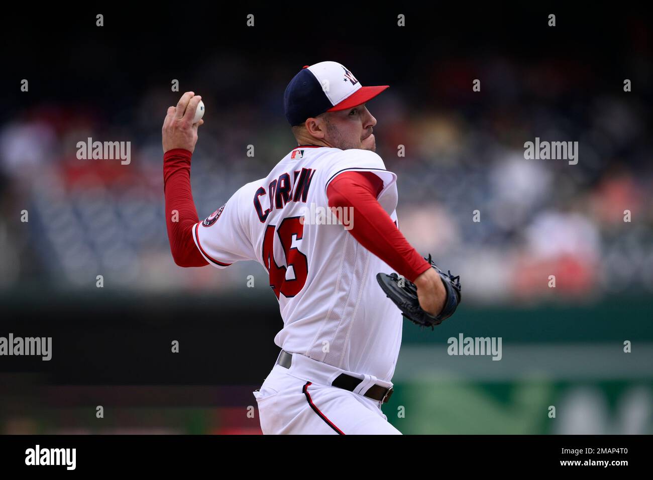 Washington Nationals starting pitcher Patrick Corbin (46) in action ...