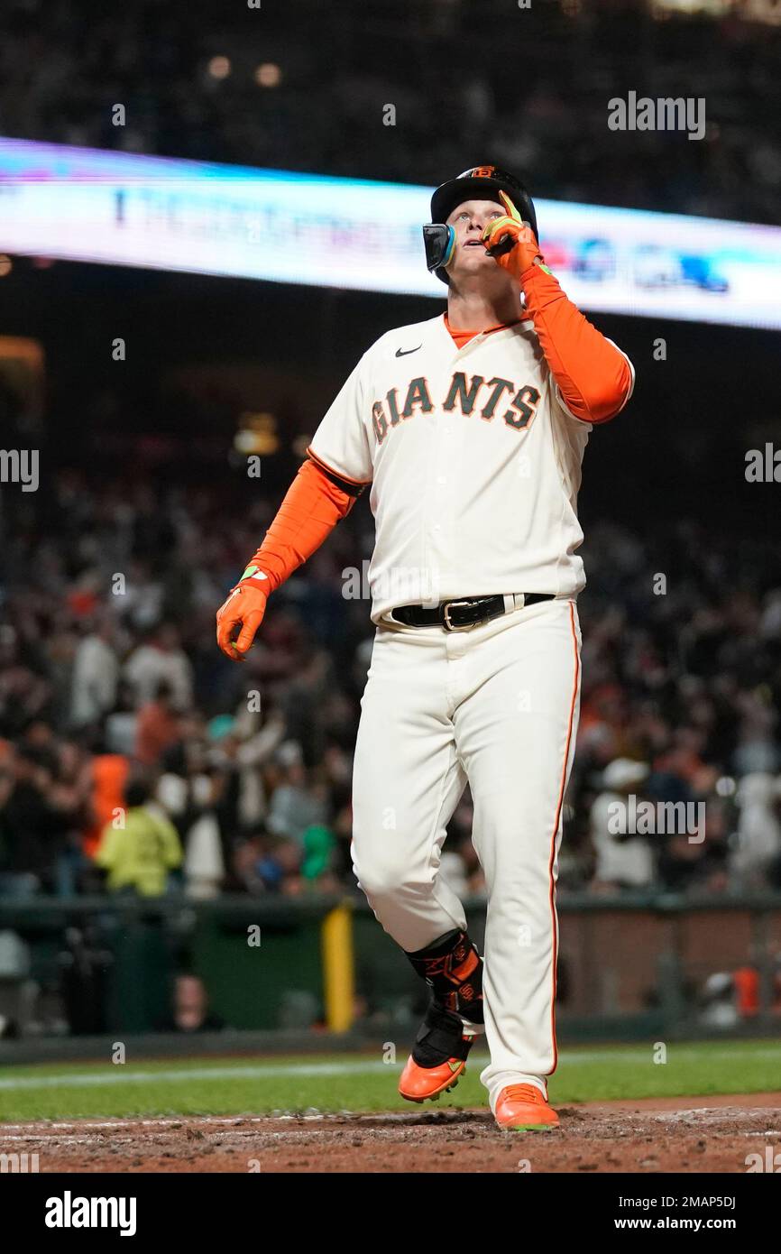 San Francisco Giants' Joc Pederson during a baseball game against the ...