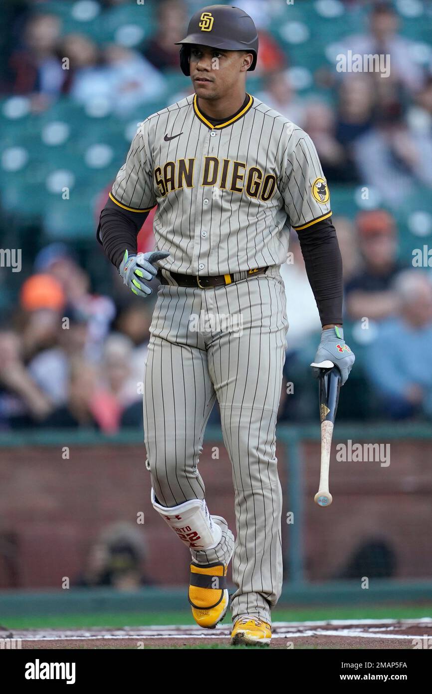San Diego Padres' Juan Soto during a baseball game against the San ...