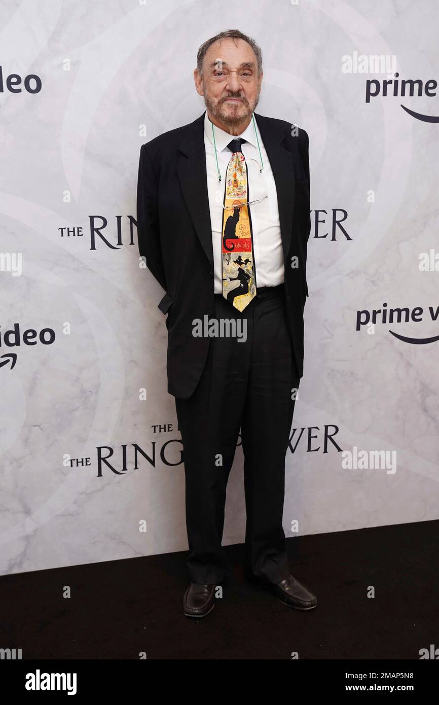 John Rhys-Davies poses for photographers upon his arrival for the world ...