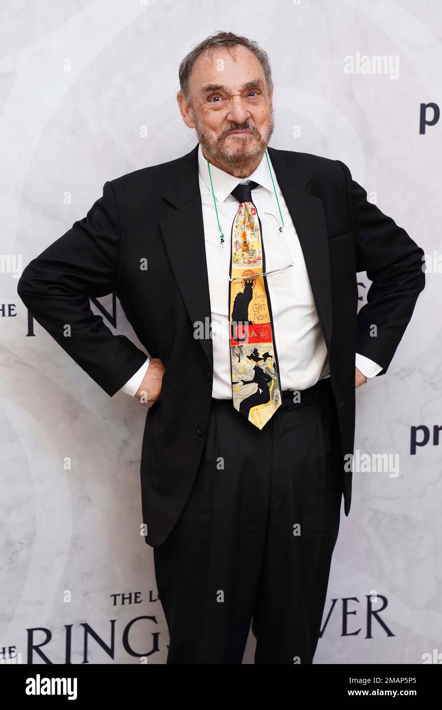 John Rhys-Davies poses for photographers upon his arrival for the world ...