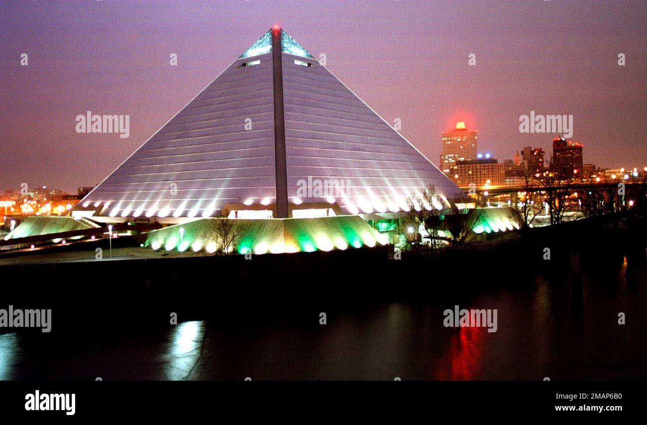 FILE - The Memphis, Tenn., skyline is dominated by the Memphis Pyramid ...