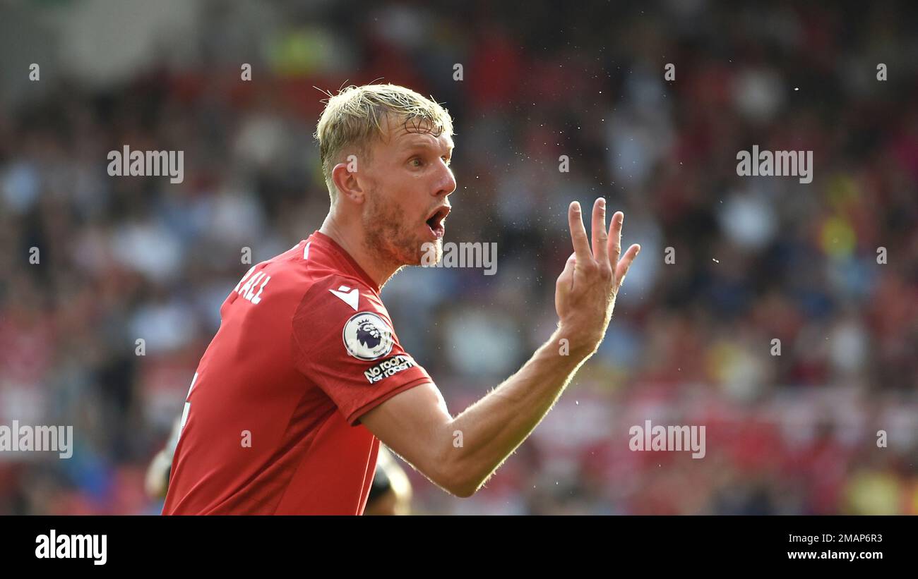 Nottingham Forest's Joe Worrall during the English Premier League ...