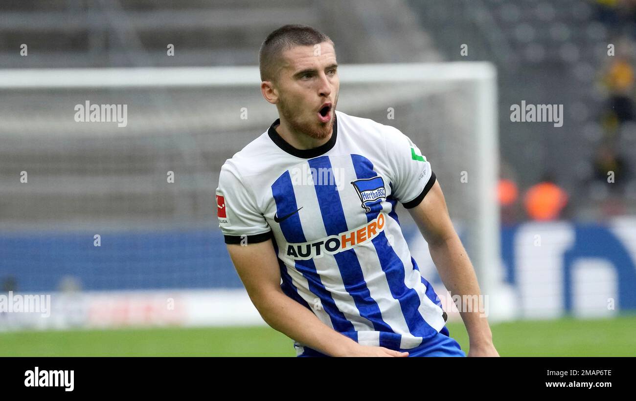 Berlin's Jonjoe Kenny during the German Bundesliga soccer match between ...