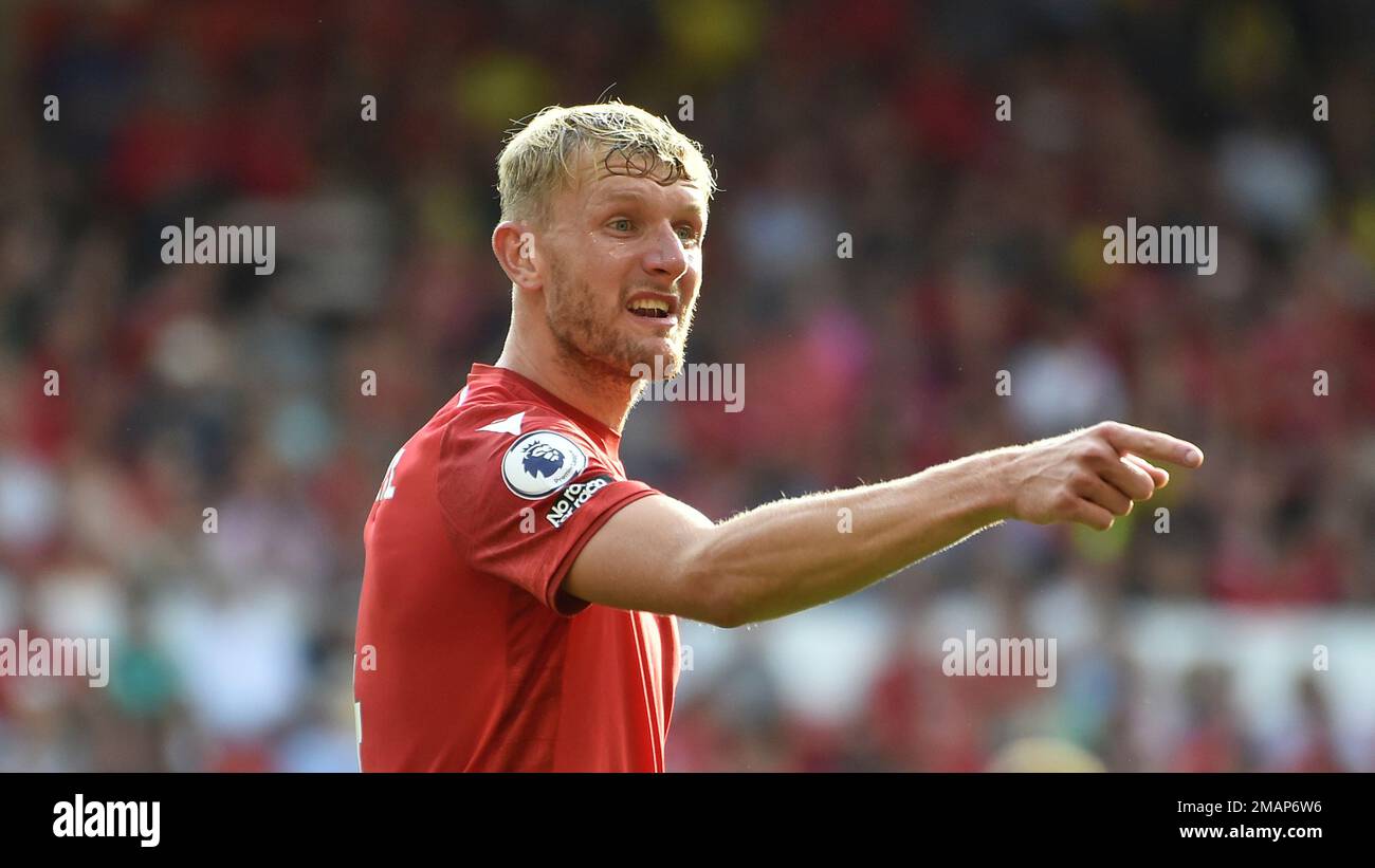 Nottingham Forest's Joe Worrall during the English Premier League ...