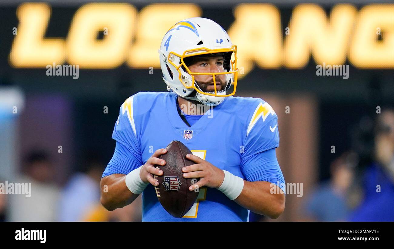 Los Angeles Chargers quarterback Chase Daniel during the first half of ...
