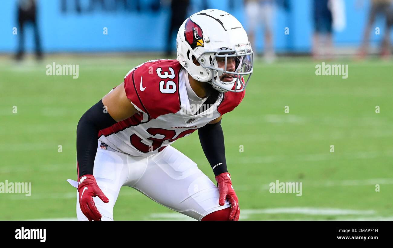 Arizona Cardinals cornerback Jace Whittaker plays against the Tennessee ...