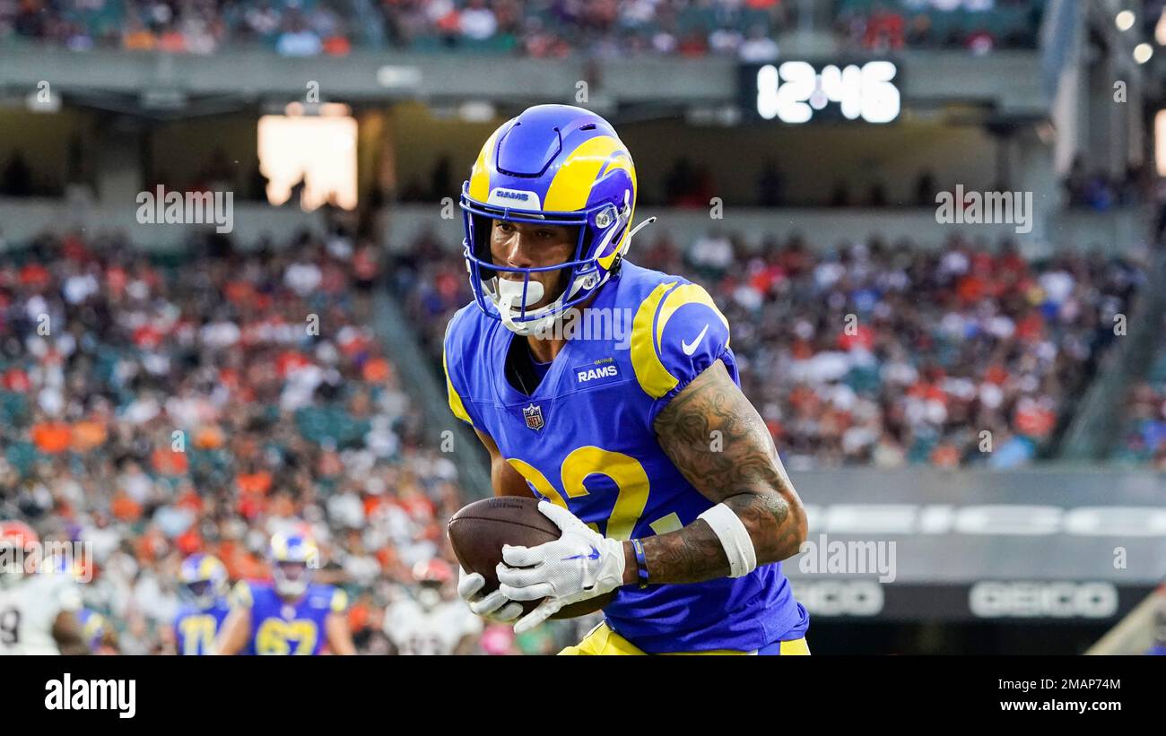 Los Angeles Rams wide receiver Lance McCutcheon (82) makes a reception ...
