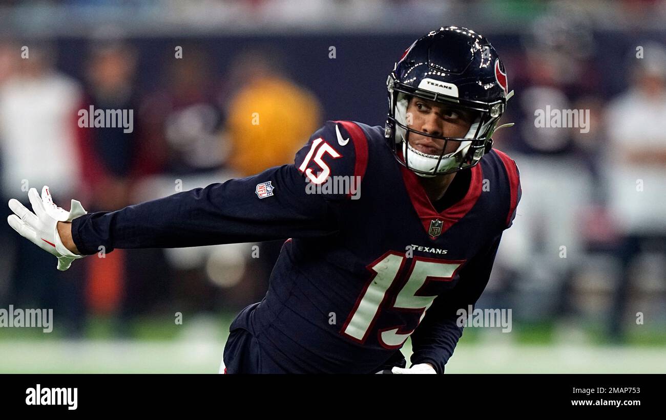 Houston Texans wide receiver Chris Moore lines up against the San ...