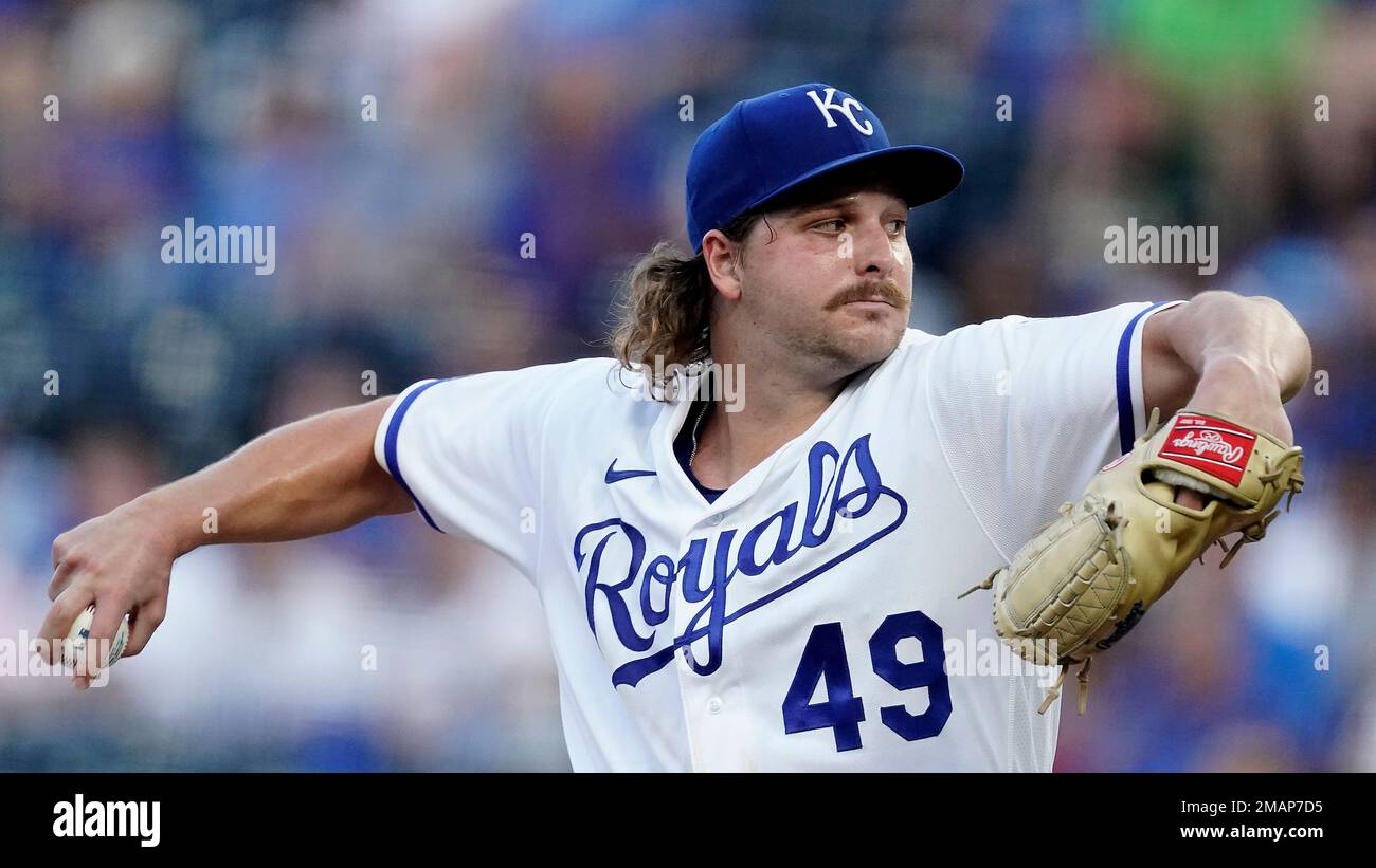 Kansas City Royals starting pitcher Jonathan Heasley during the first ...