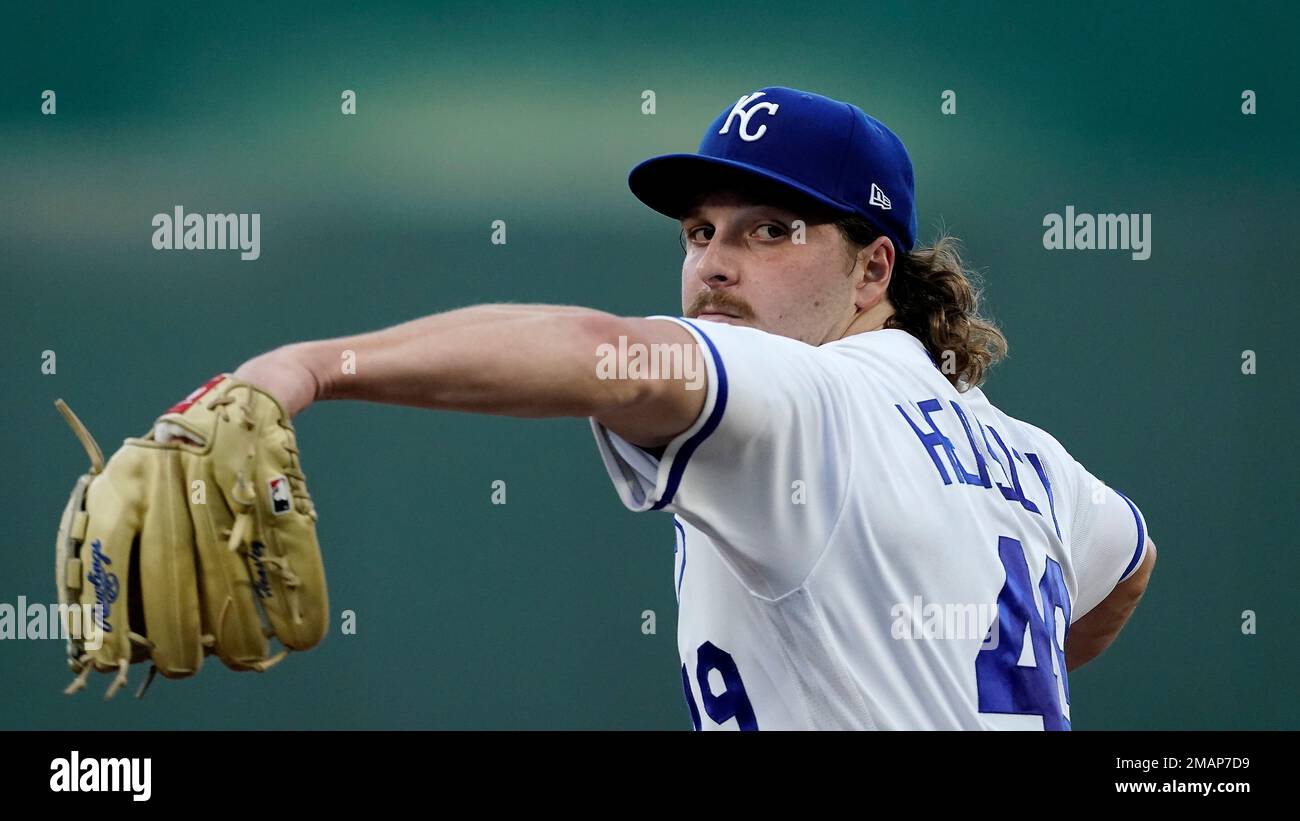 Kansas City Royals starting pitcher Jonathan Heasley during the first ...