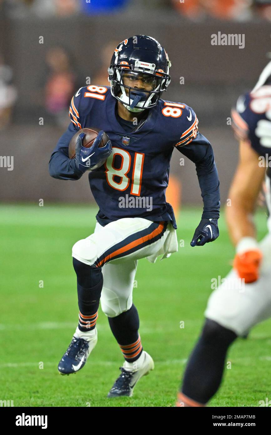 Chicago Bears wide receiver Kevin Shaa runs with the ball during an NFL ...