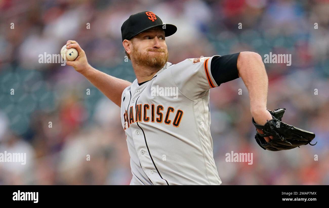 San Francisco Giants starting pitcher Alex Cobb delivers against the ...