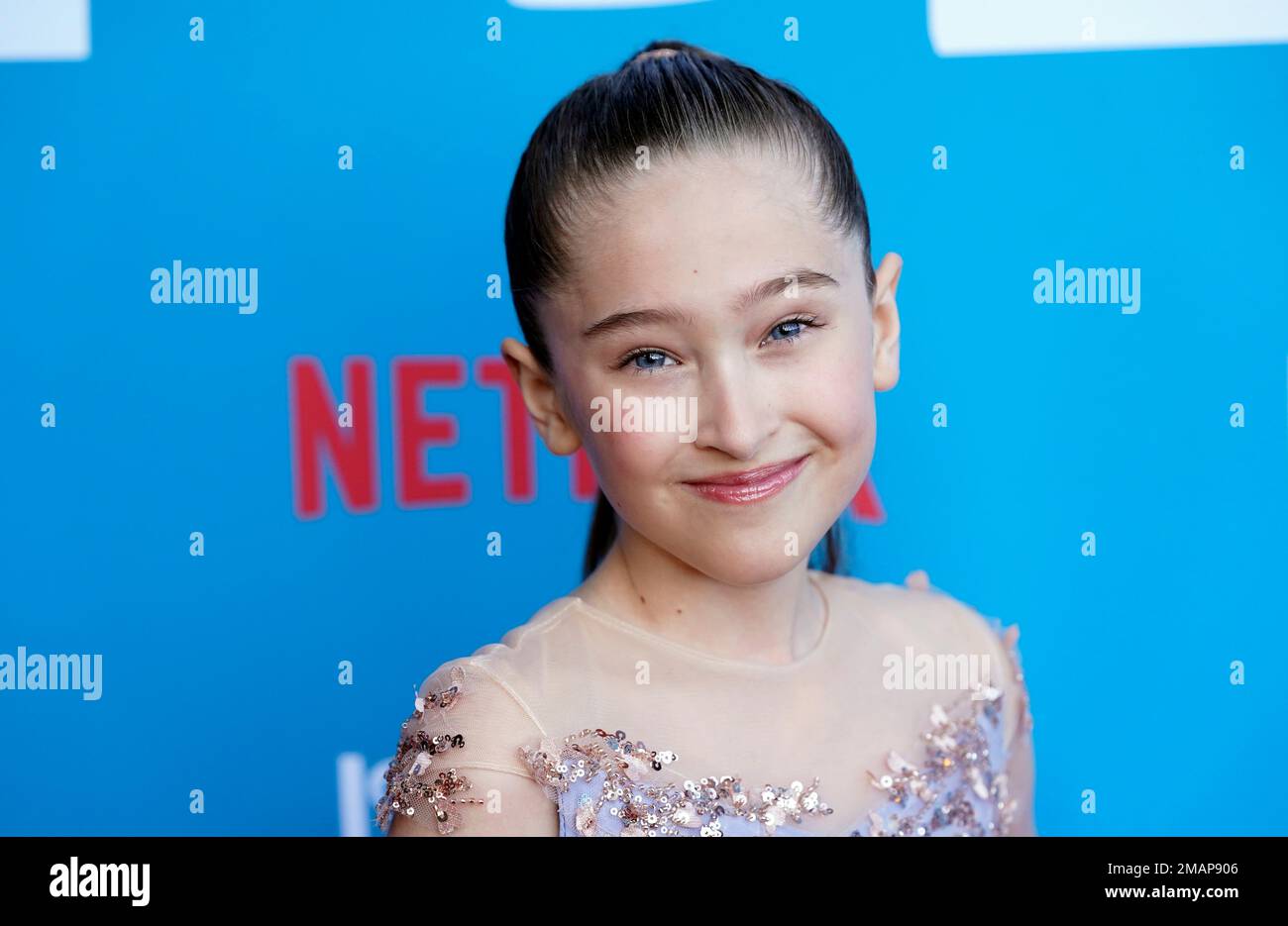 Ava Marchfelder poses at a special screening of the Netflix film "Ivy ...