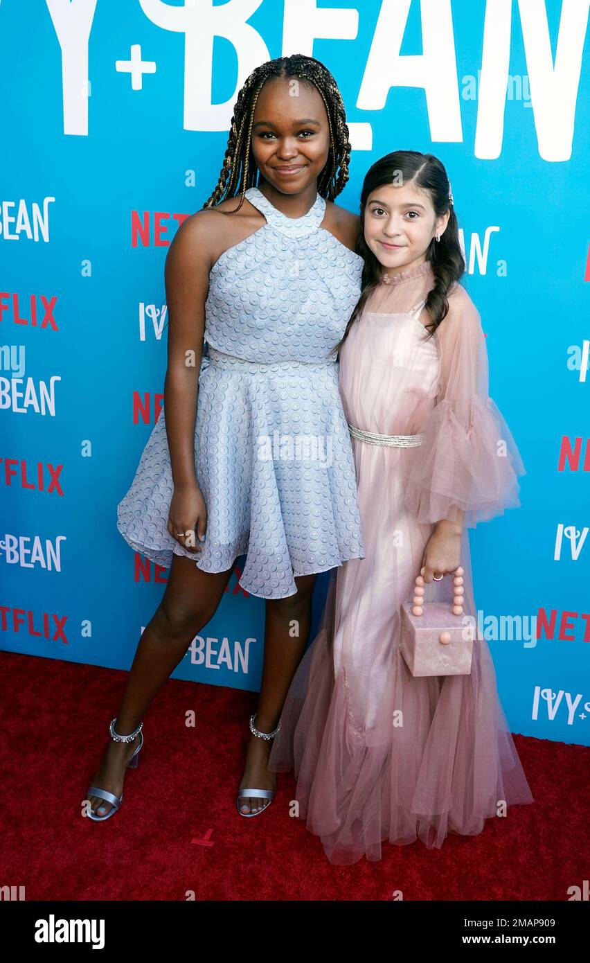 Lidya Jewett, left, and Keslee Blalock, cast members in "Ivy + Bean ...