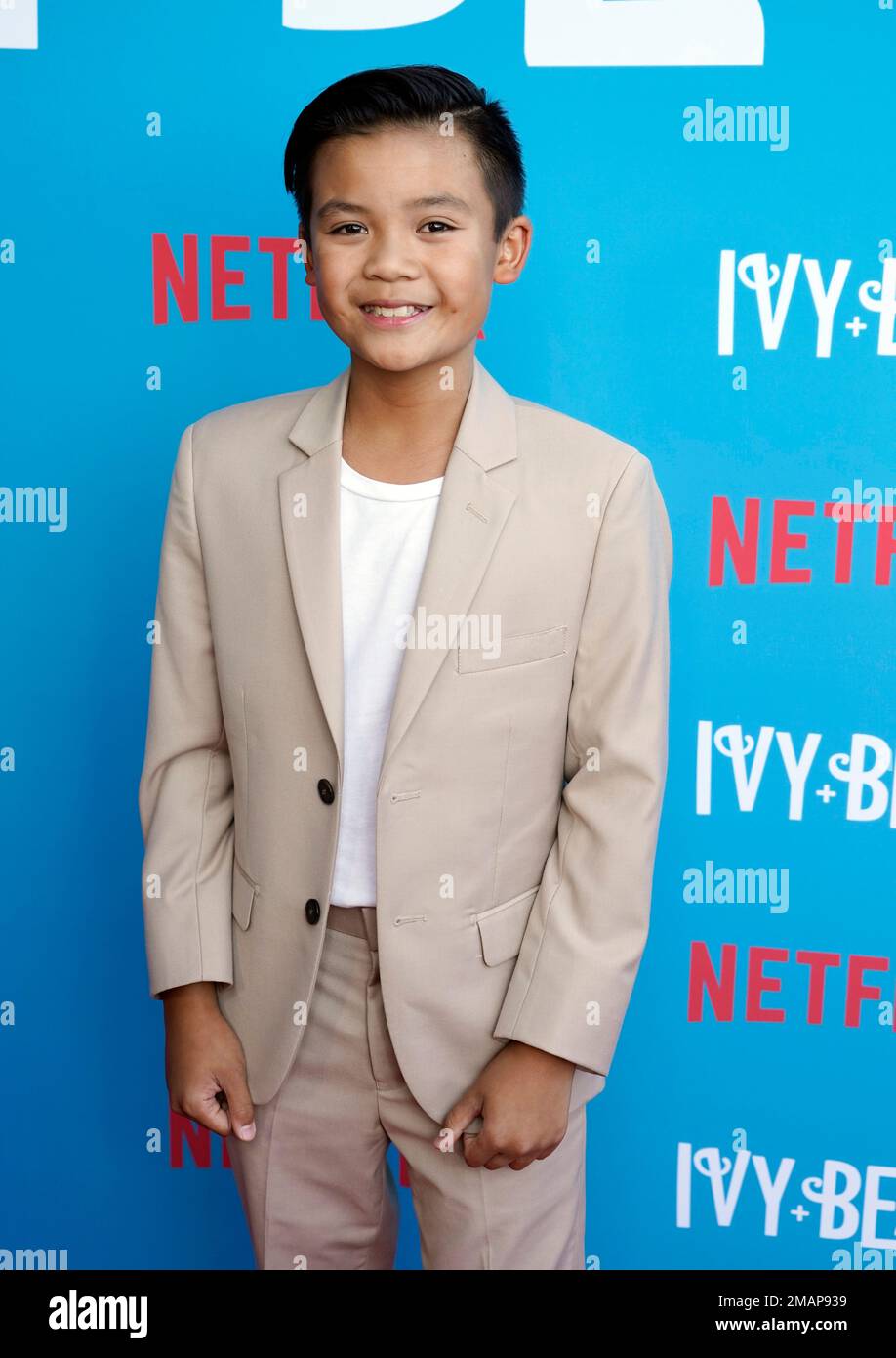 Roman Pesino poses at a special screening of the Netflix film "Ivy + Bean," Monday, Aug 29, 2022 ...
