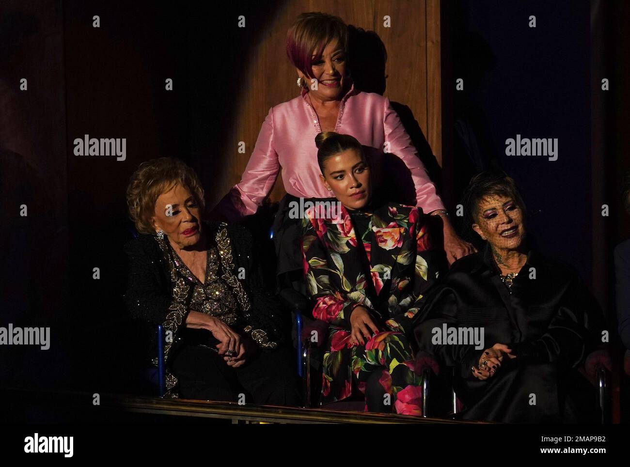 Actor Silvia Pinal, left, her daughter Sylvia Pasquel, center top, her ...