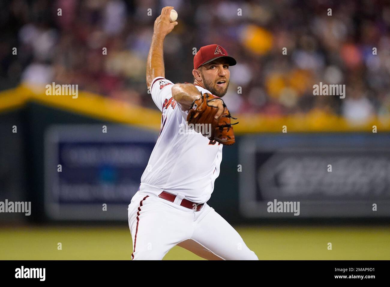 Arizona Diamondbacks starting pitcher Madison Bumgarner throws against ...